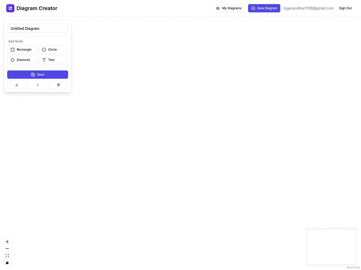 Diagram Creator Website