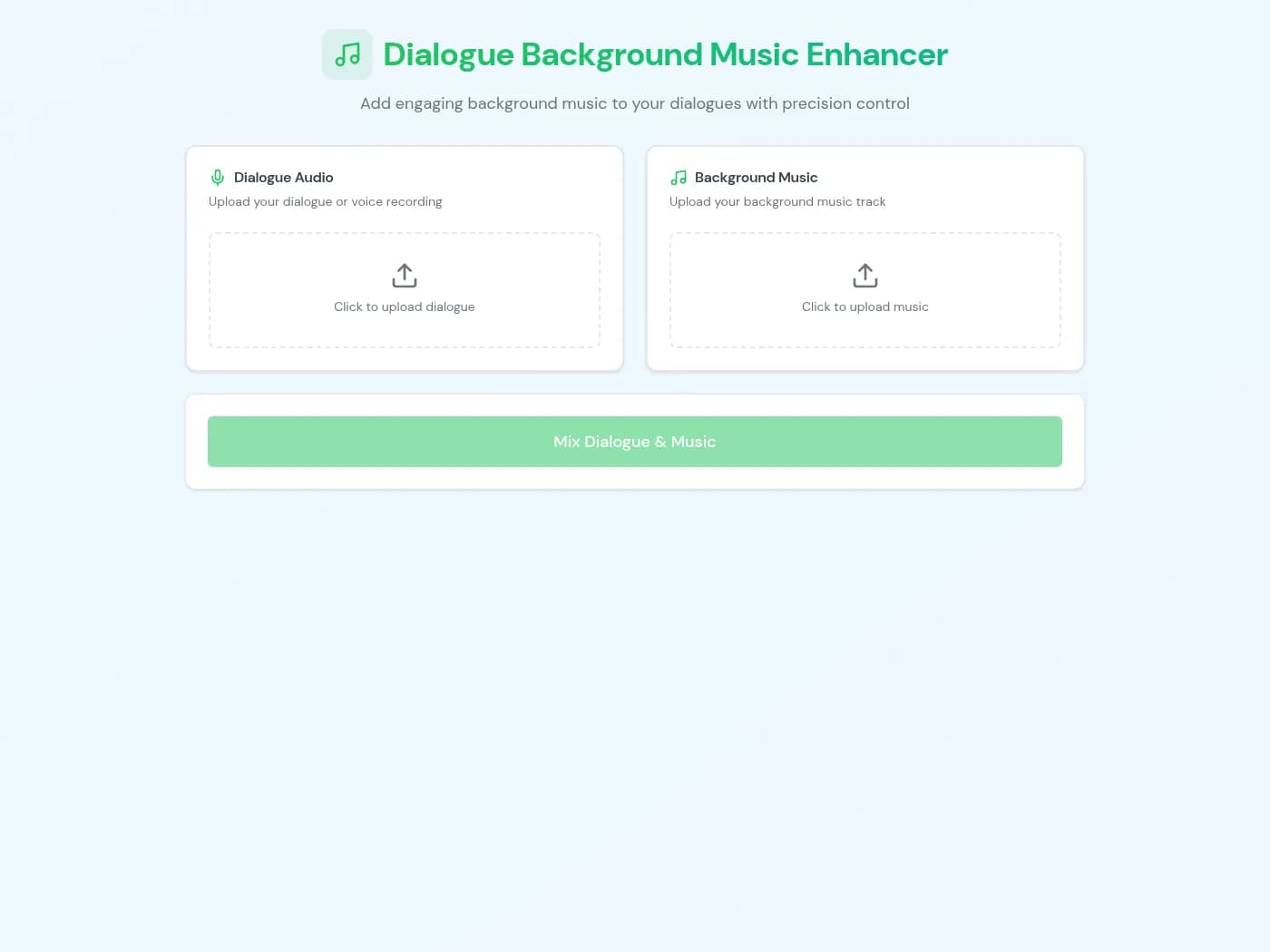 Dialogue Background Music Enhancer