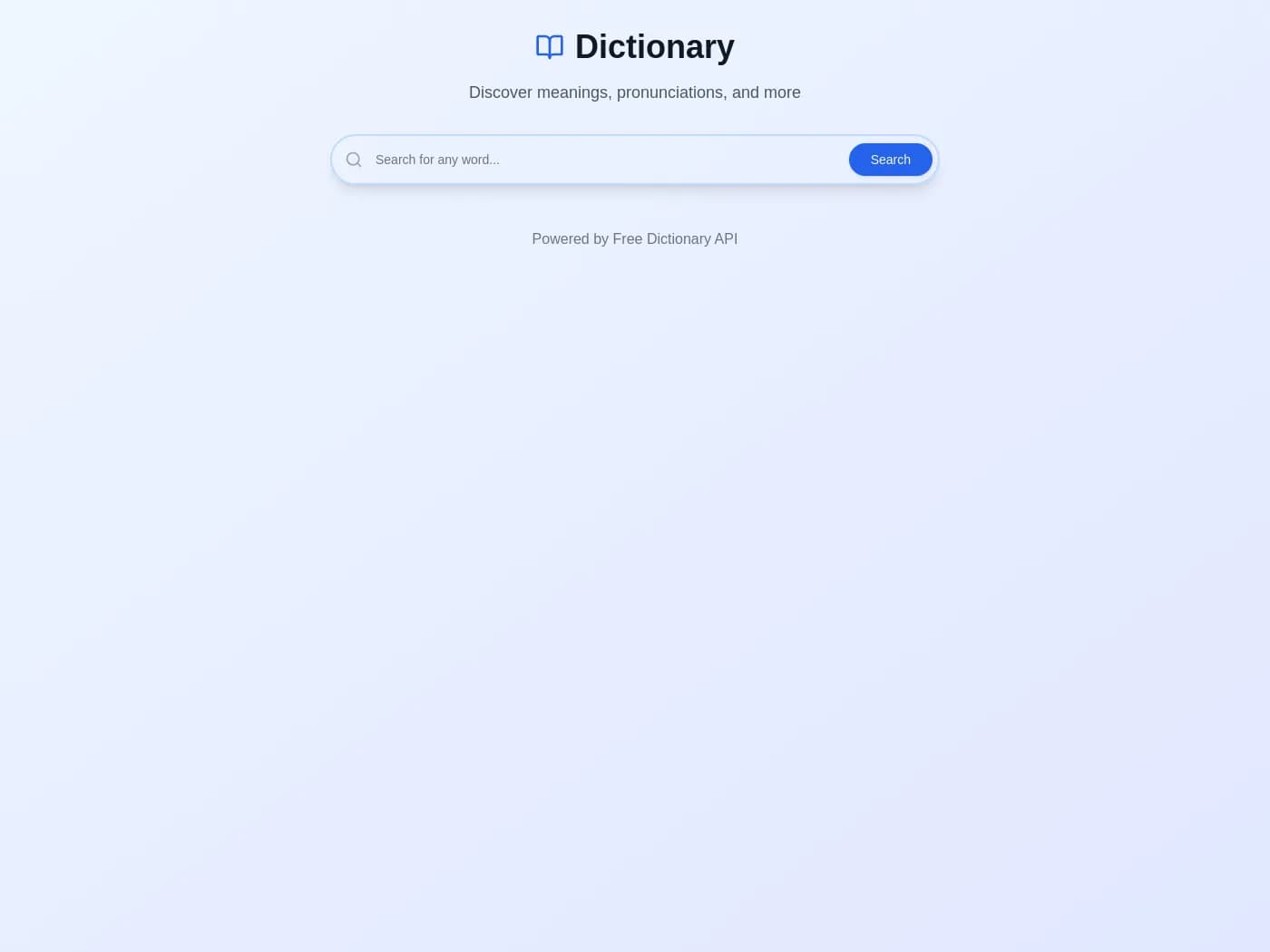 Dictionary App