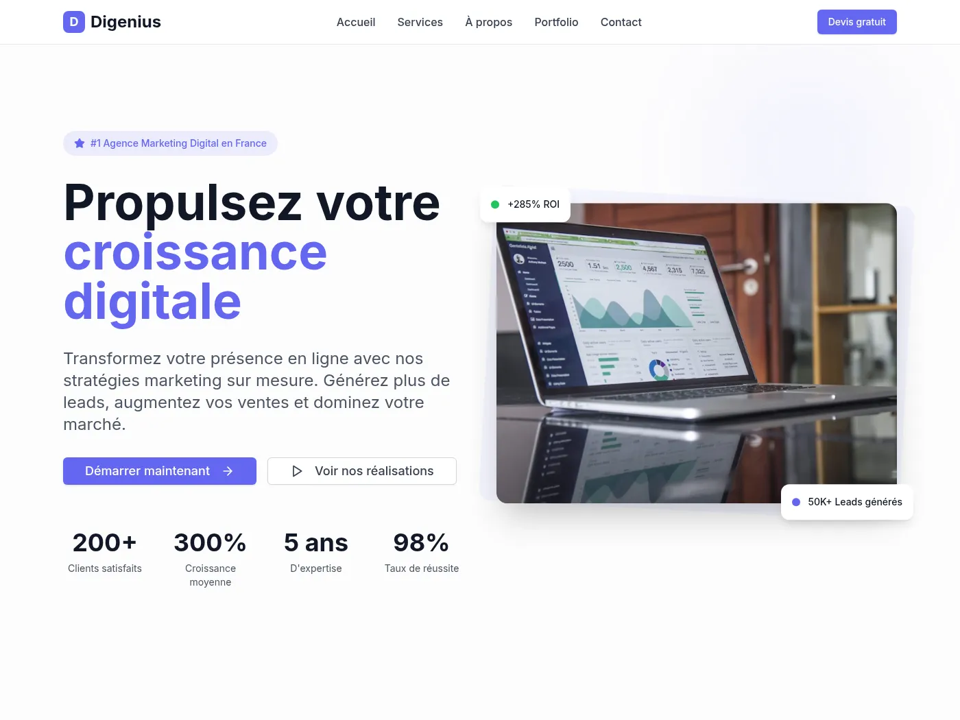 Digenius Digital Marketing Website