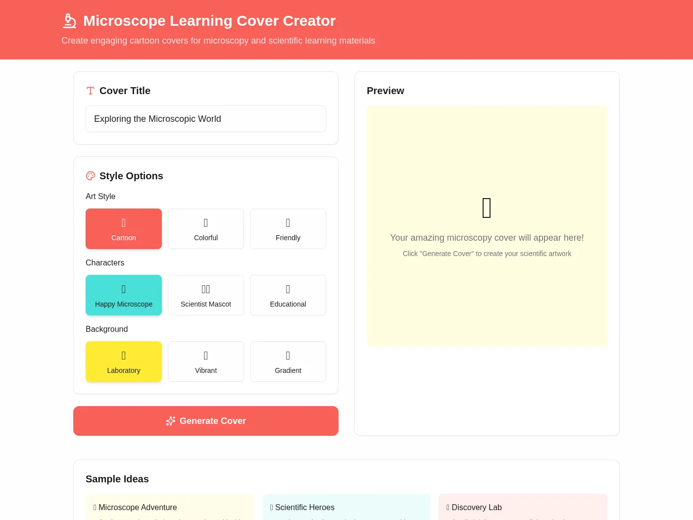 Digestive System Cartoon Cover Creator