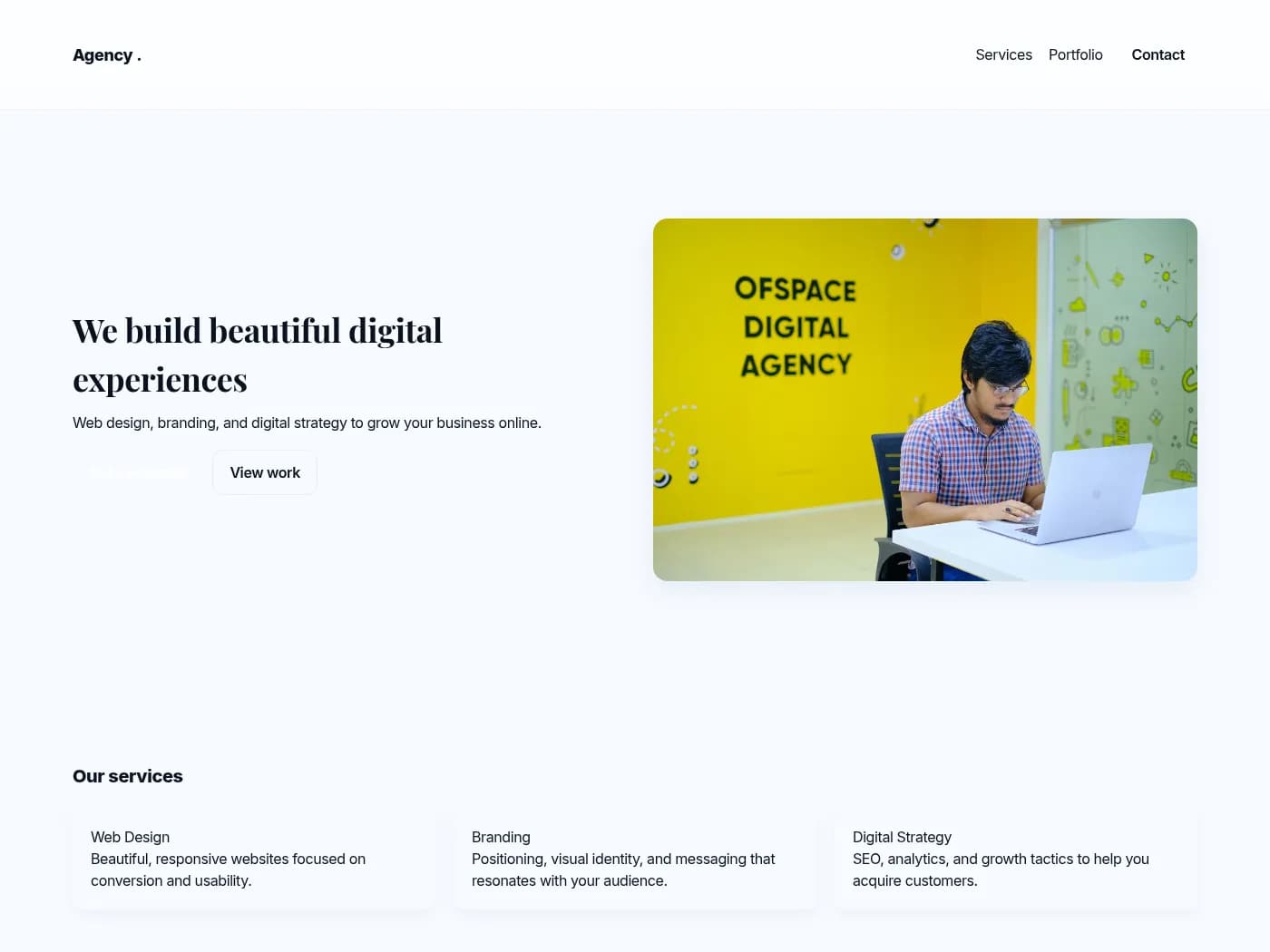 Digital Agency Web Presence Platform