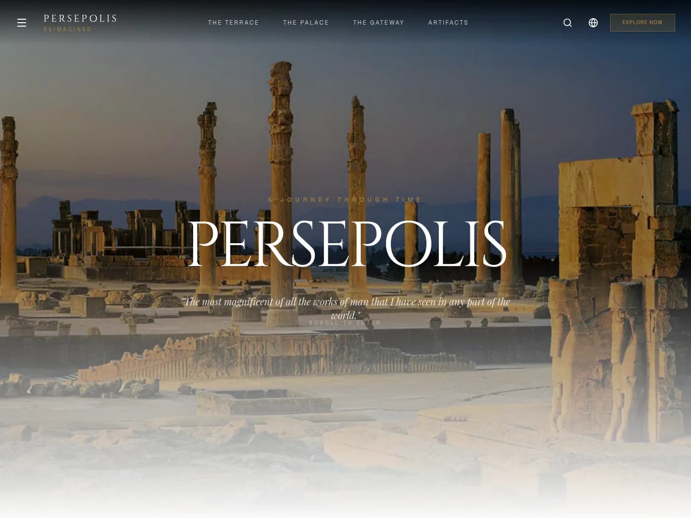 Immersive Digital Archaeological Site Exploration Website