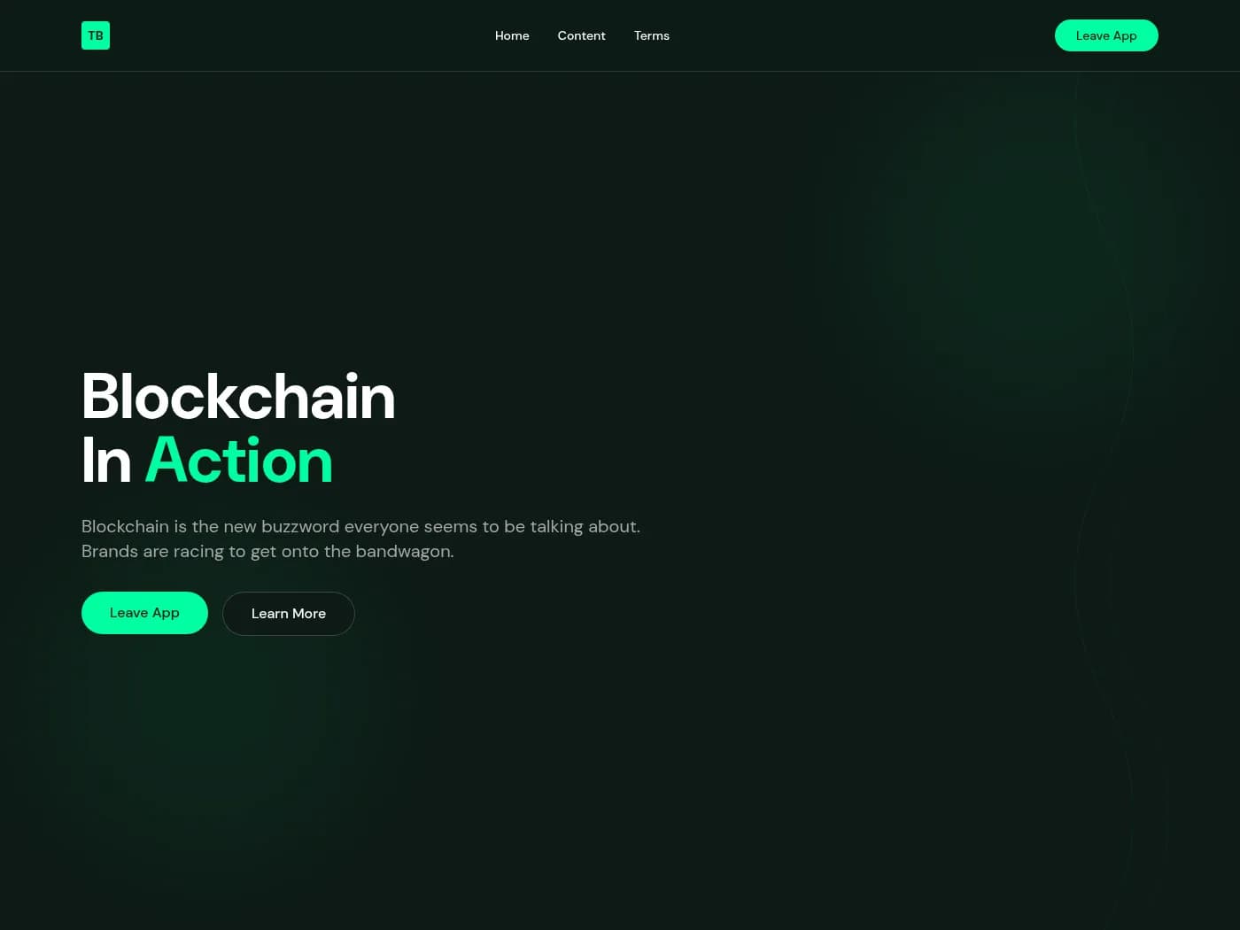 Modern Digital Asset Trading Landing Page