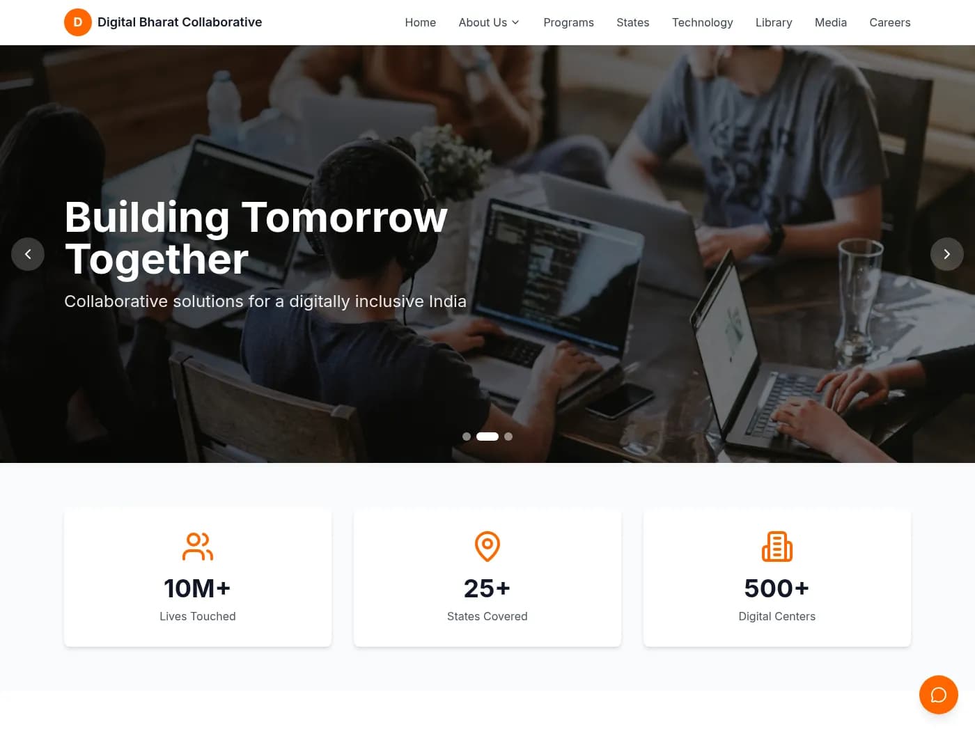 Digital Bharat Collaborative AI-powered Website Clone