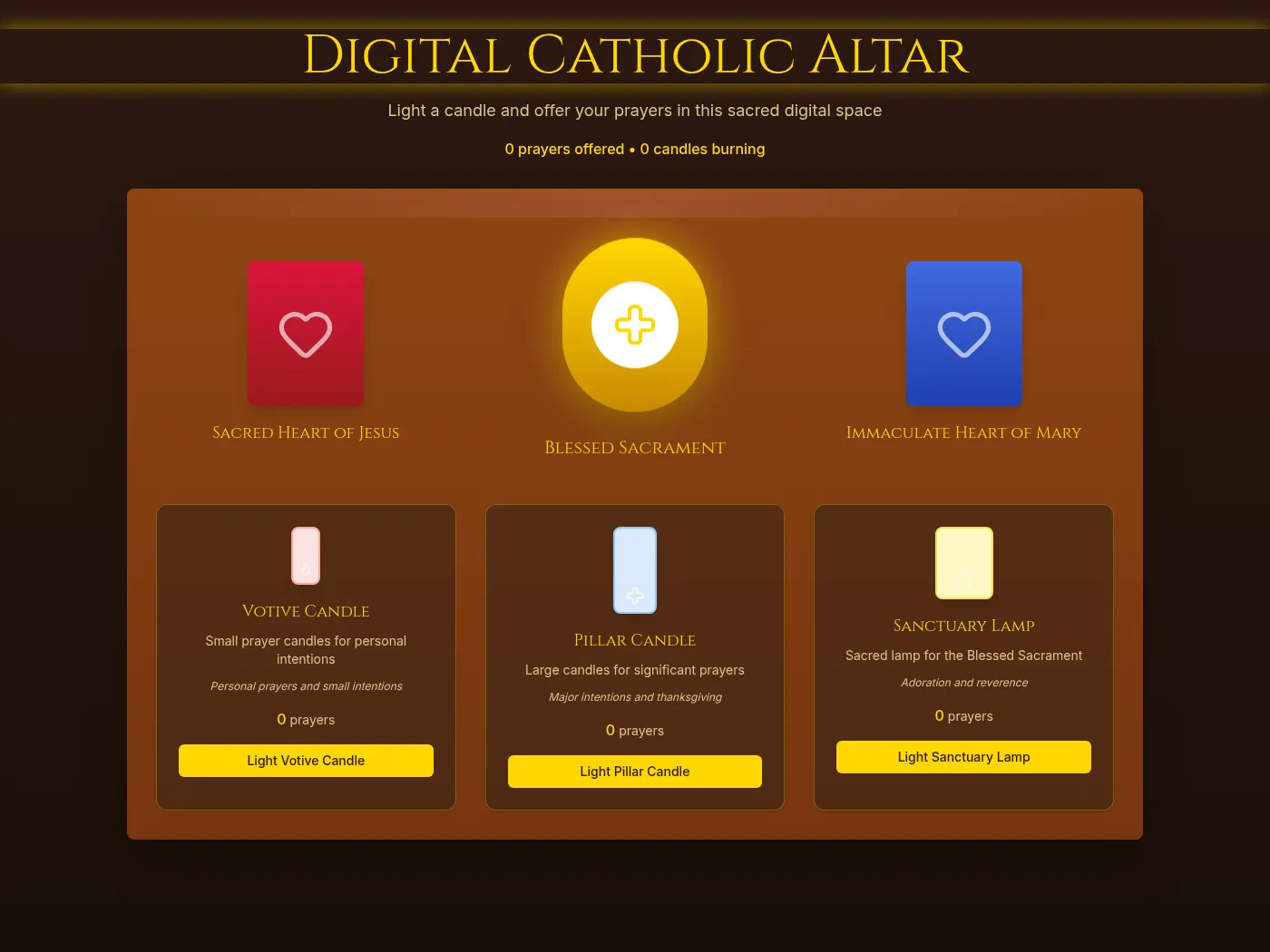 Digital Catholic Altar Experience