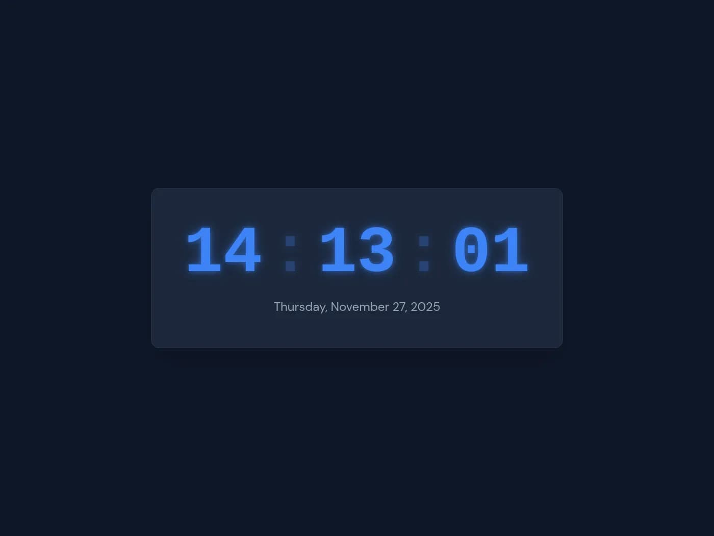 Digital Clock Display