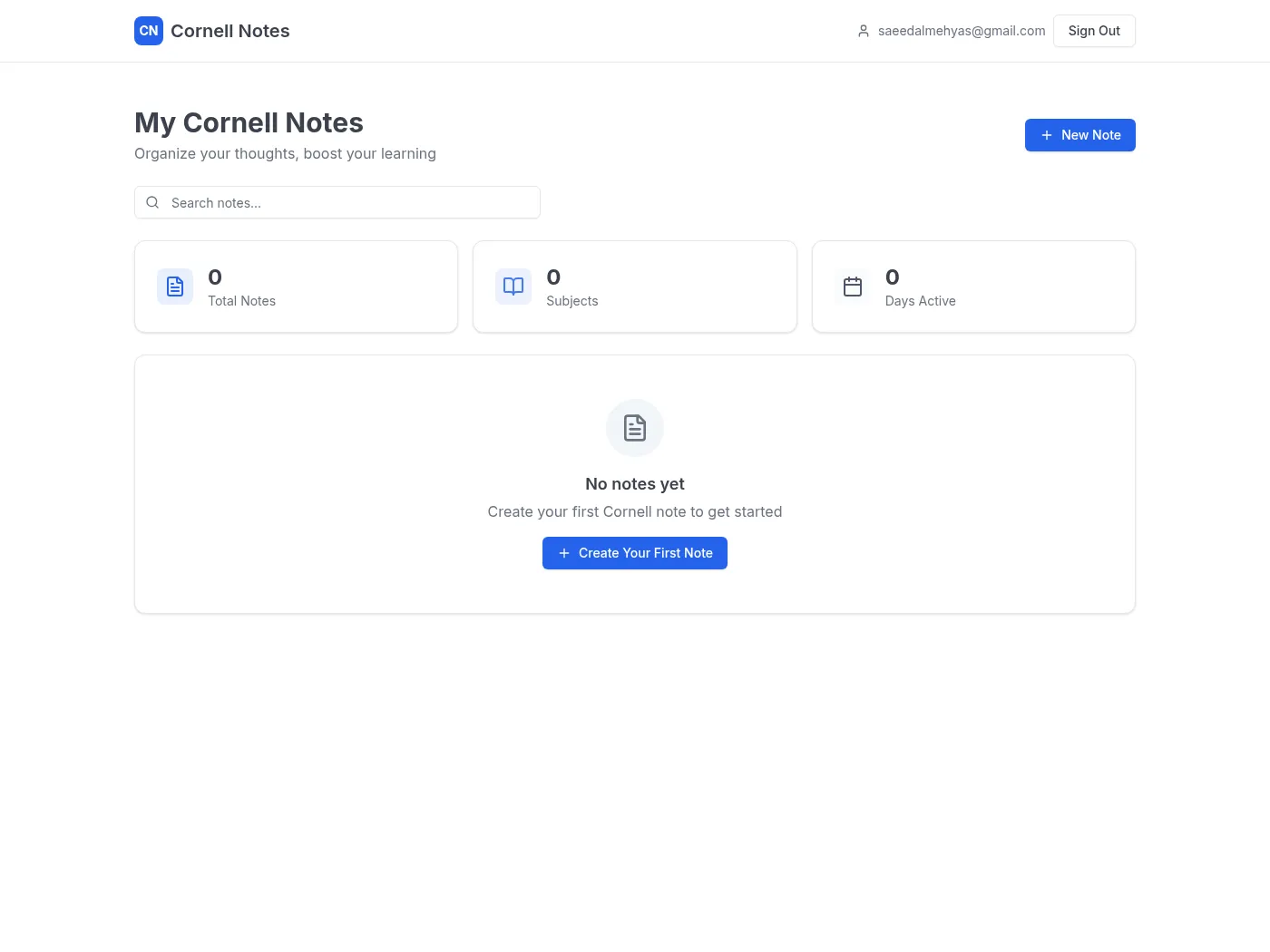 Smart Digital Cornell Note-Taking App