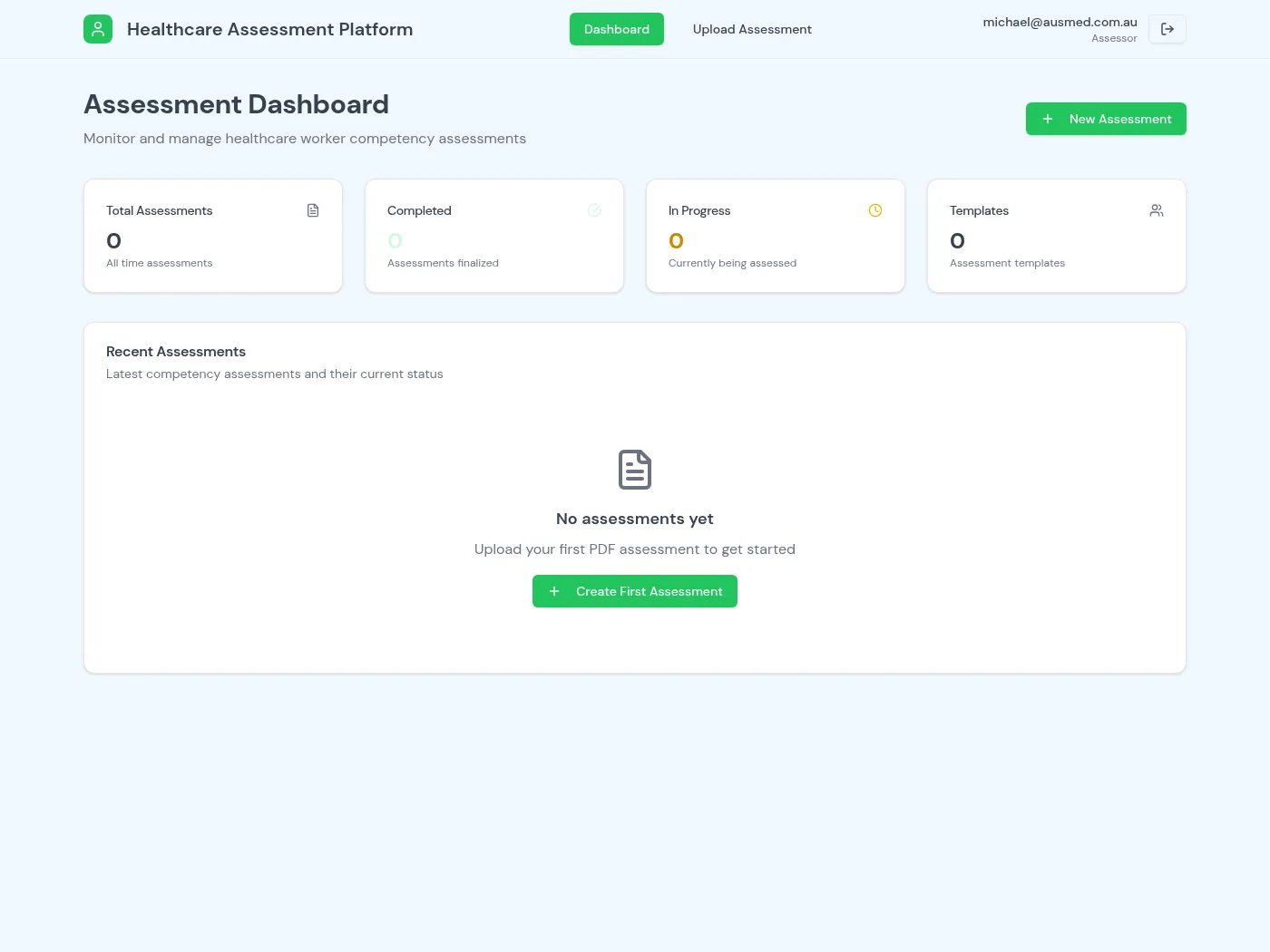 Digital Healthcare Worker Competency Assessment Platform