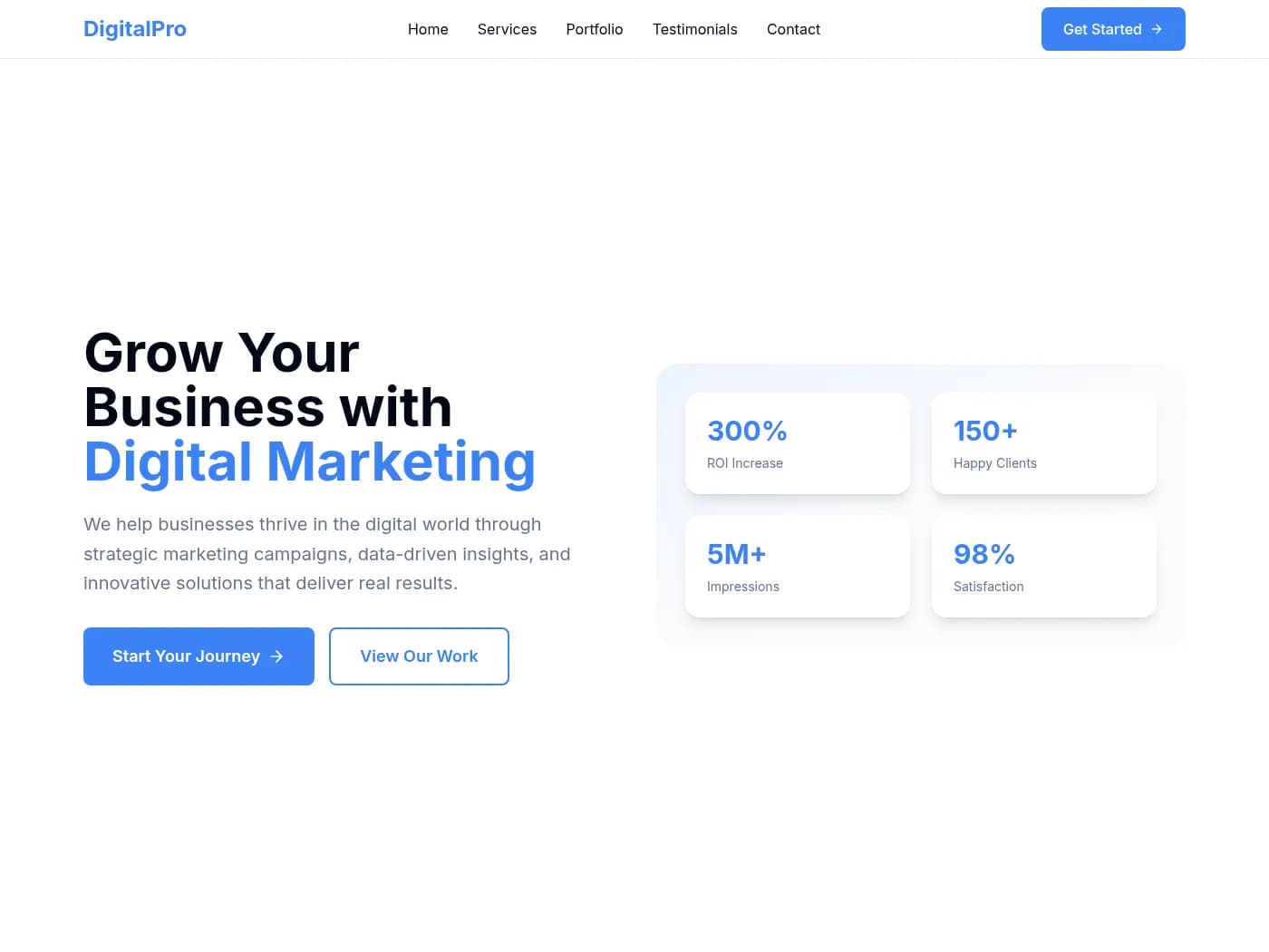 Digital Marketing Agency Website