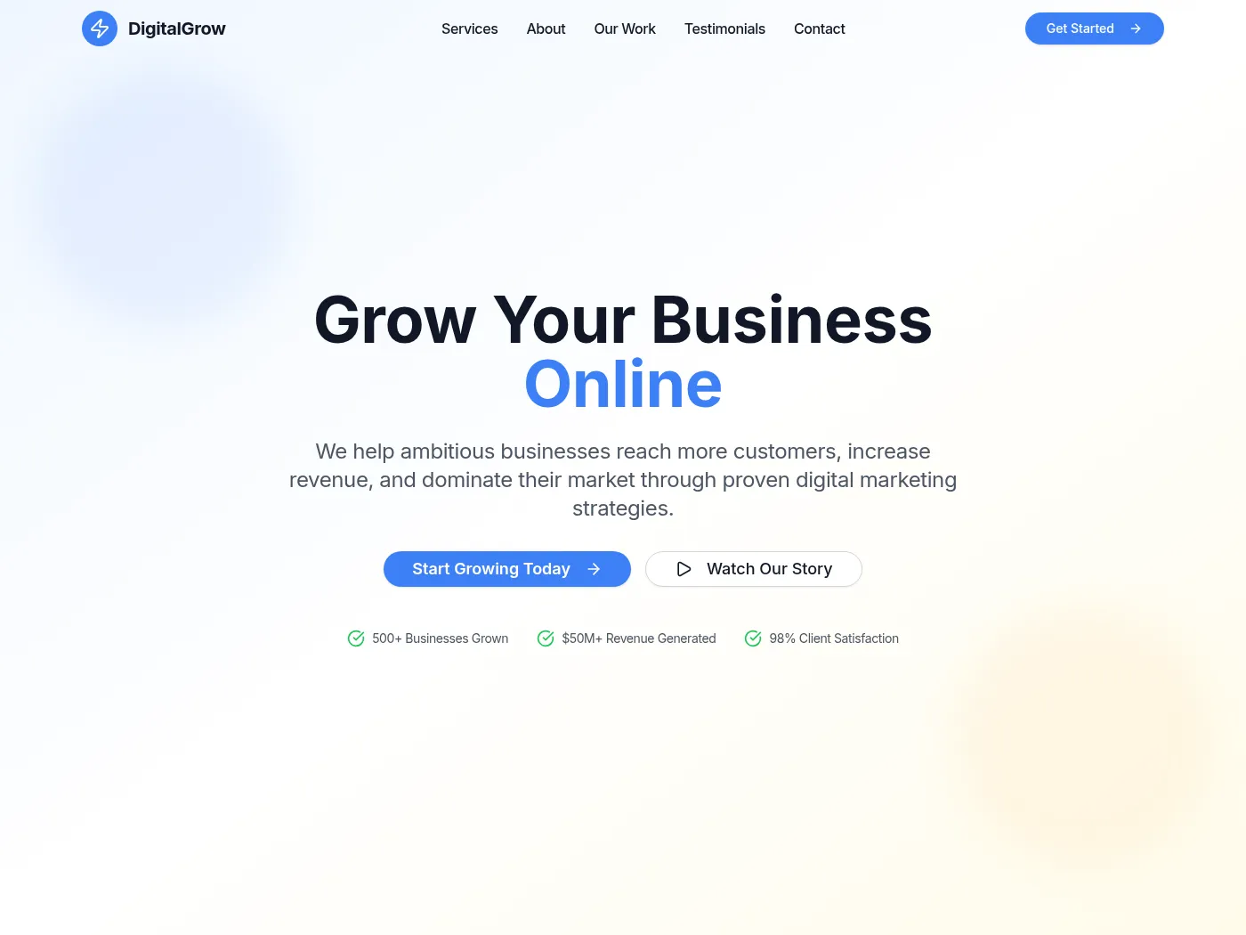 Digital Marketing Agency Website