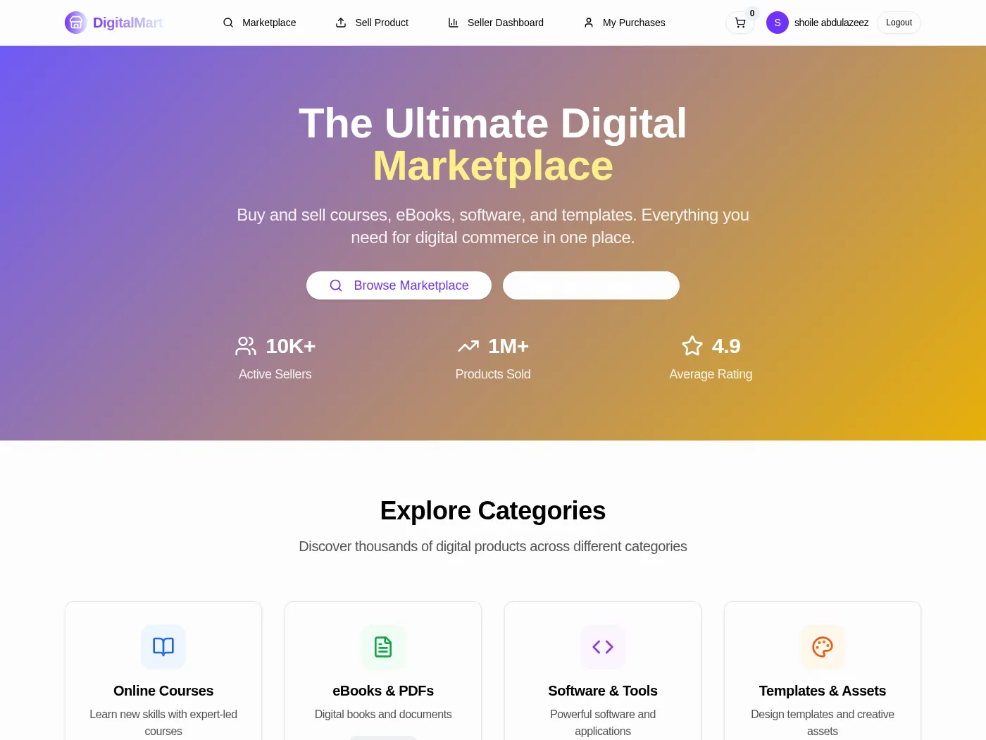 All-in-One Digital Marketplace Platform