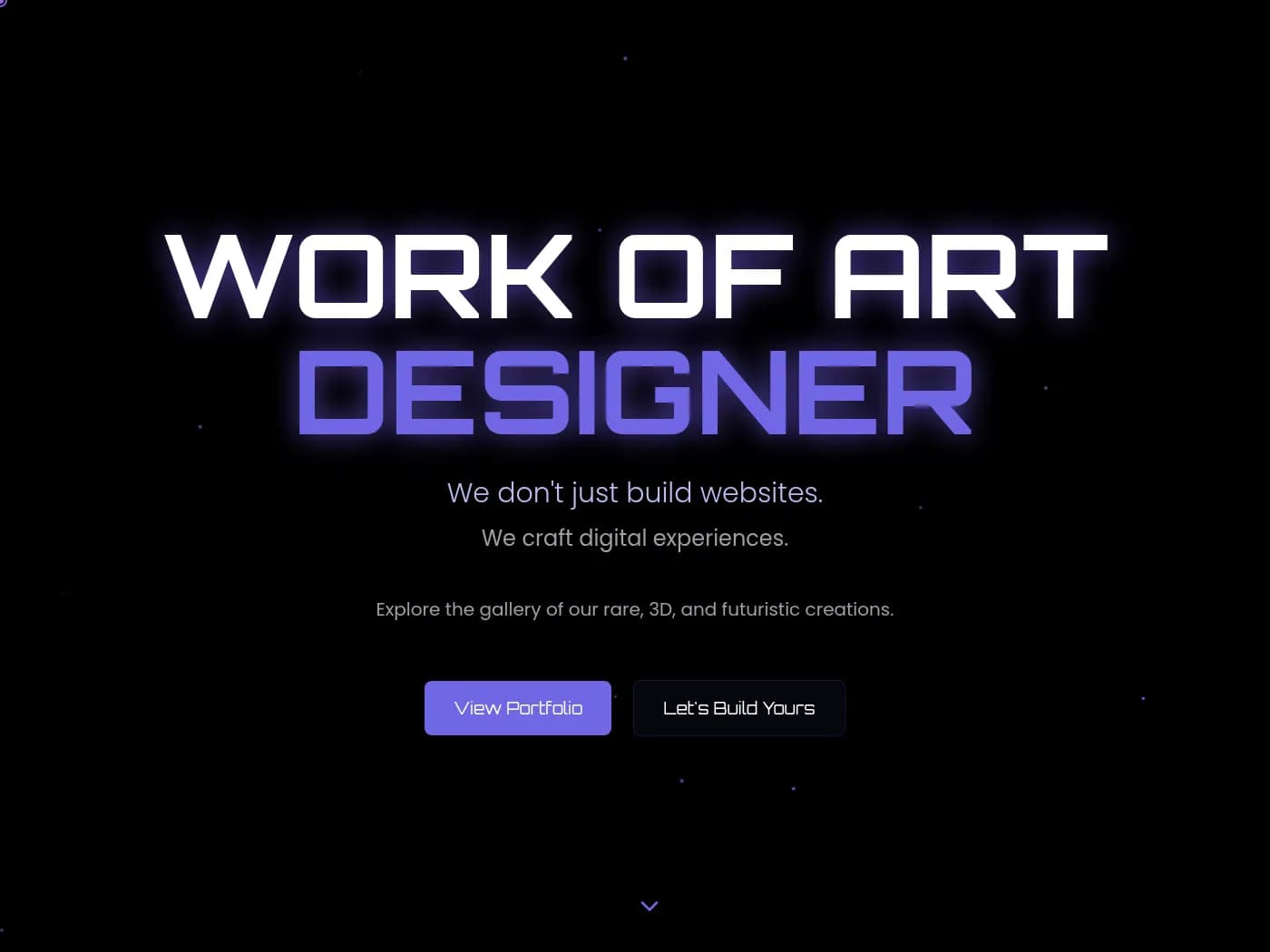 Digital Museum Portfolio — Futuristic Cinematic Web Gallery