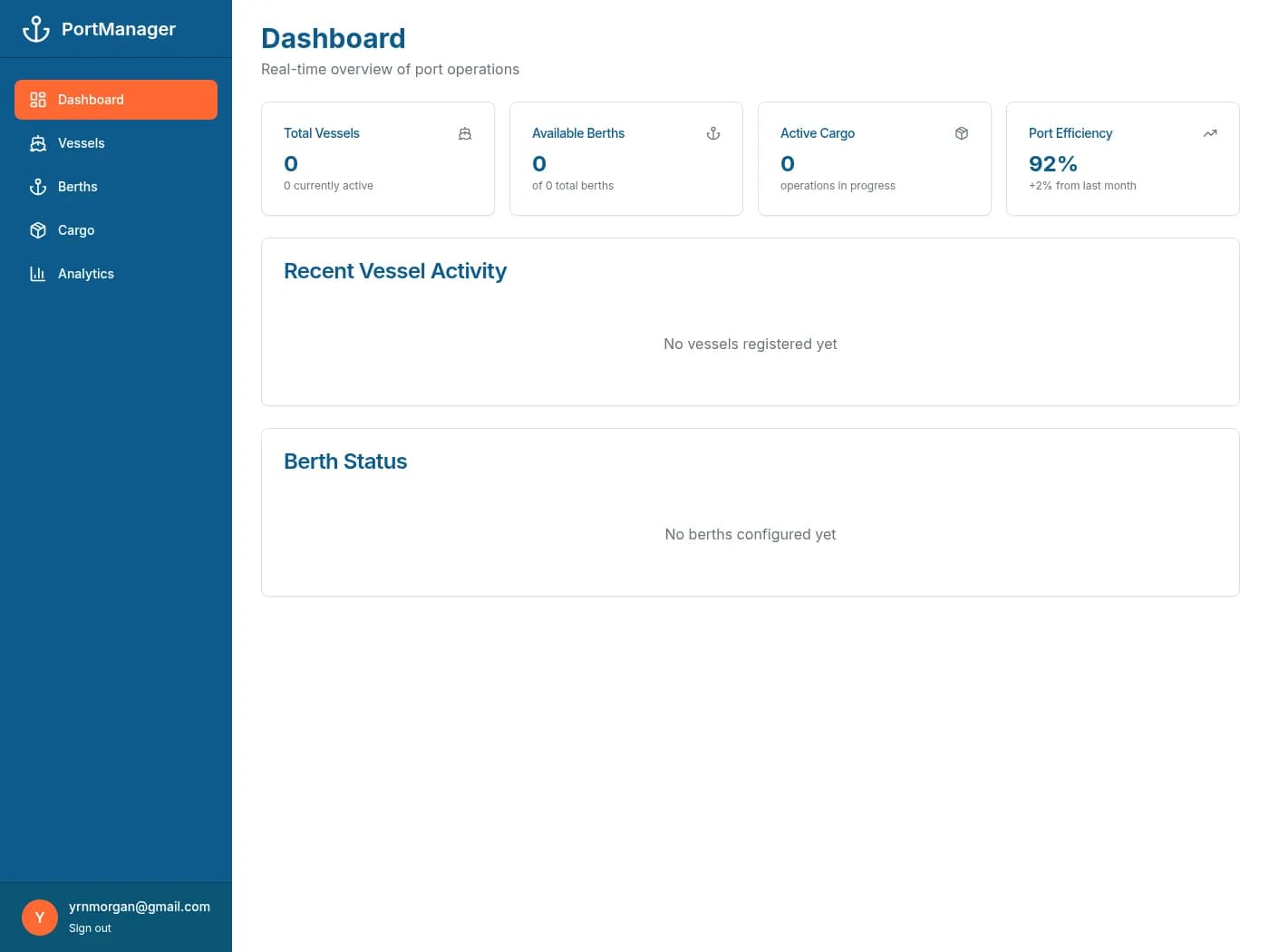 Modern Digital Port Management Platform