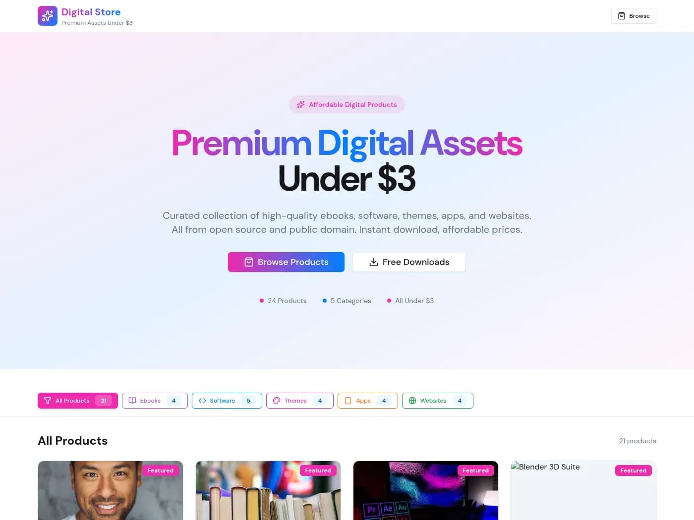 Colorful Digital Storefront