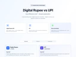 Digital Rupee vs UPI - Explainer