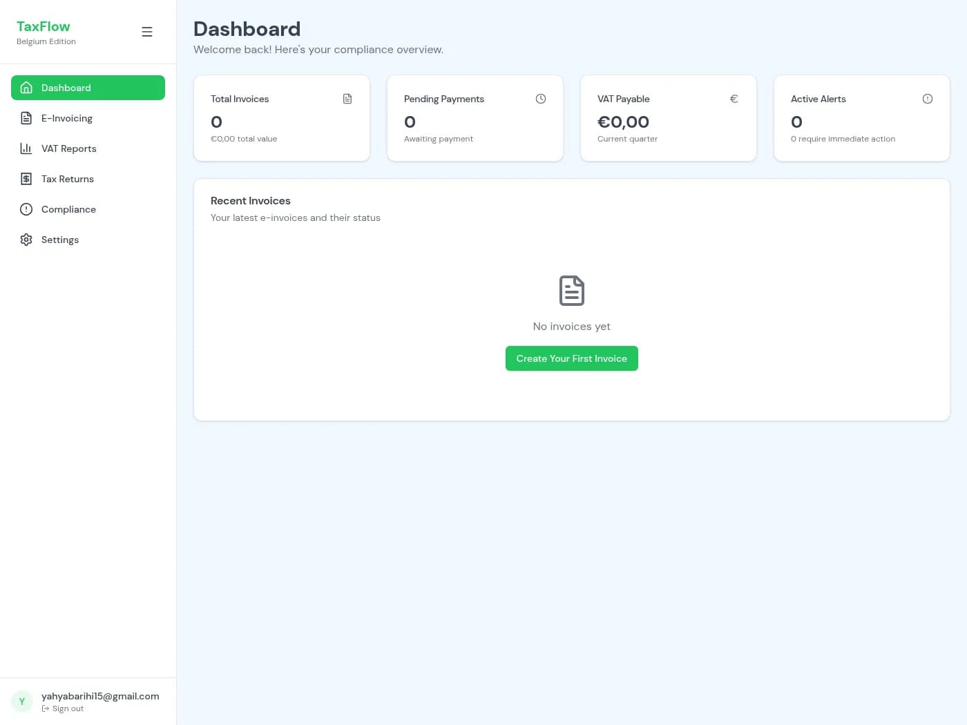 Digital Tax Compliance and E-Invoicing Platform for Belgian SMEs