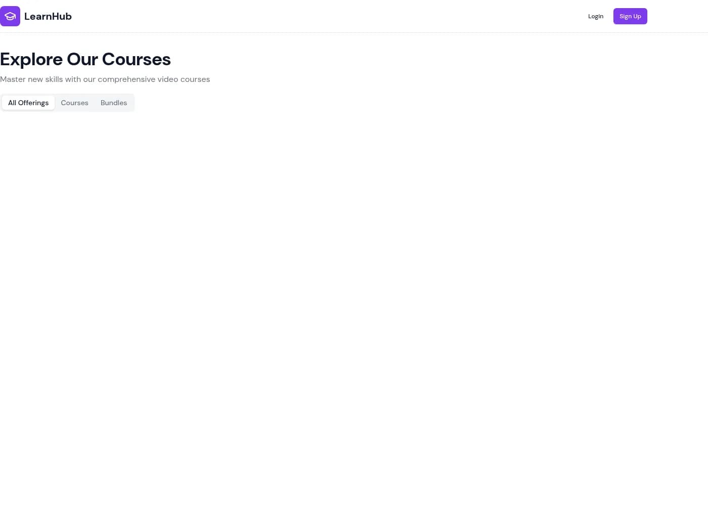 Video Course Marketplace Platform for Digital Content Delivery