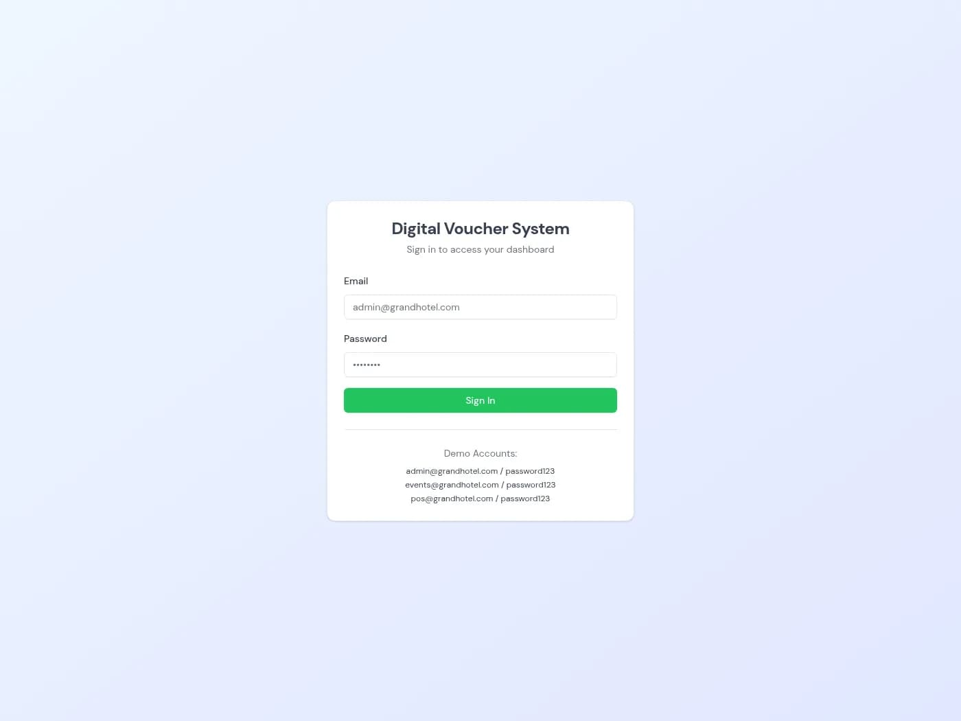 Digital Voucher & Reconciliation Platform for Restaurants