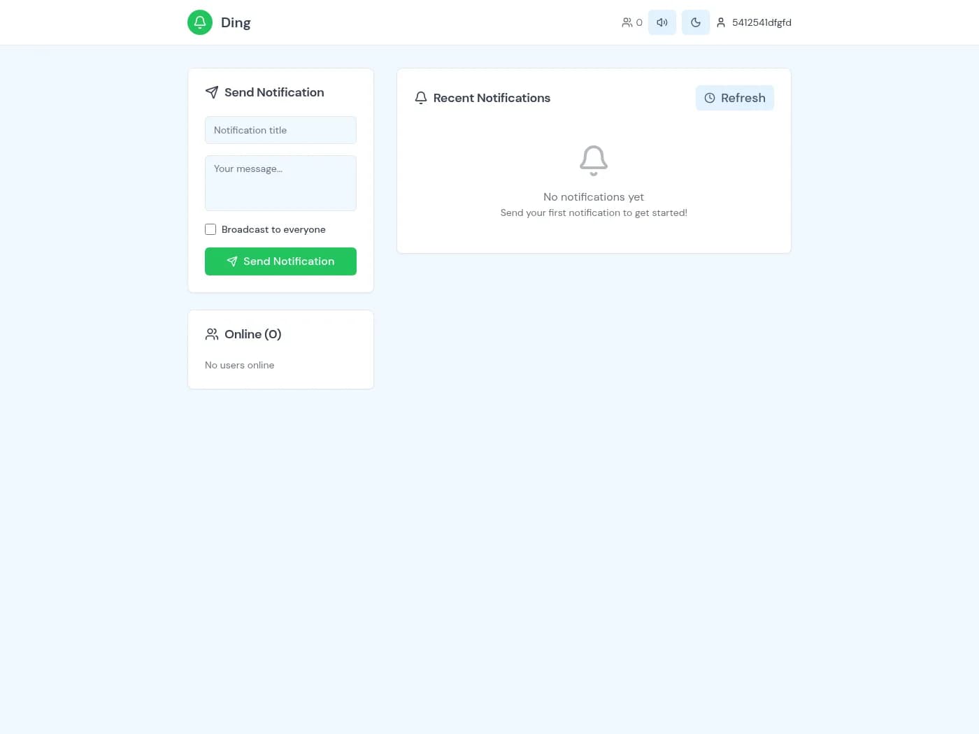 Ding: Simple Notification App