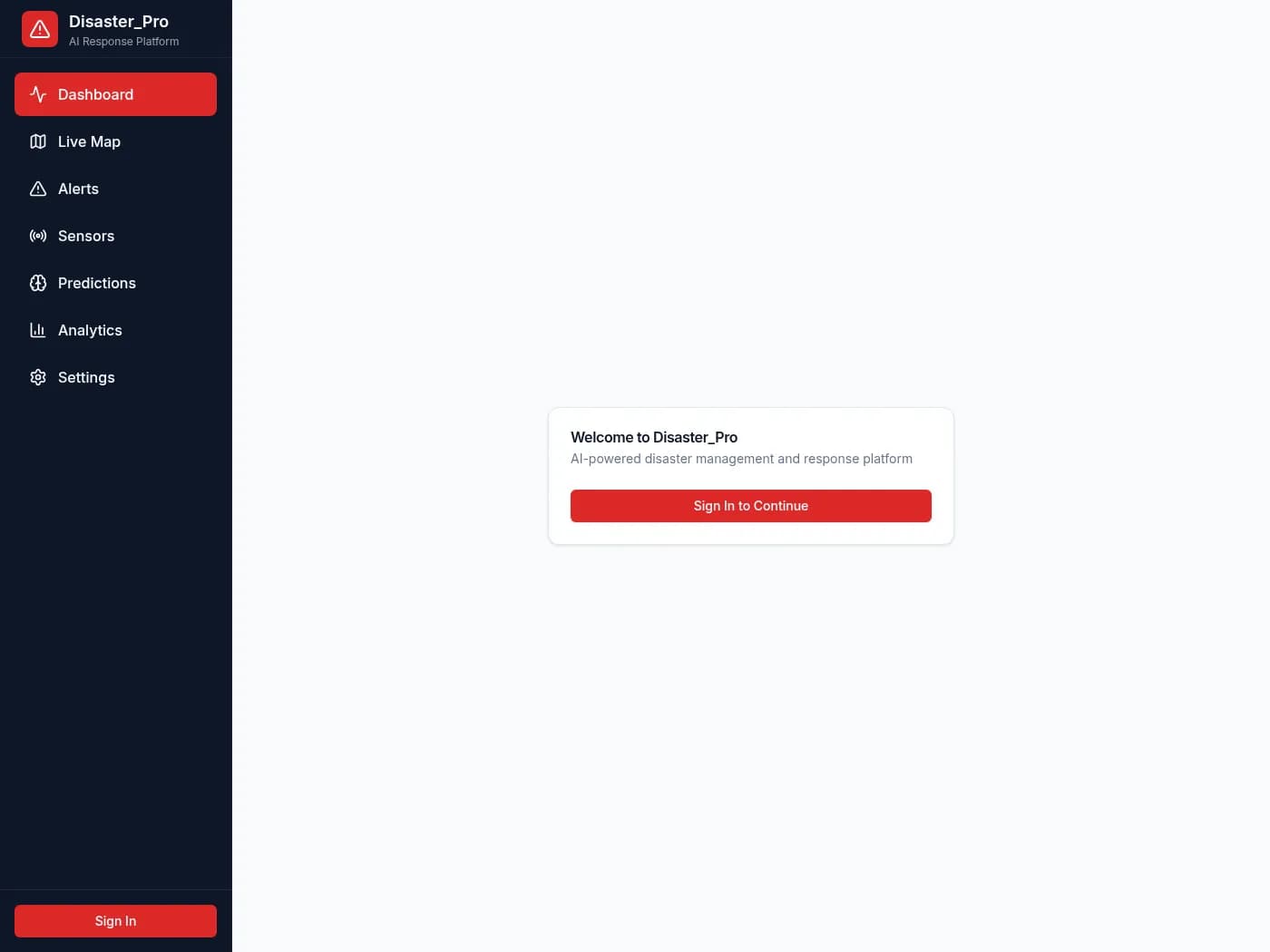 Disaster_Pro: AI-Powered Disaster Management Platform