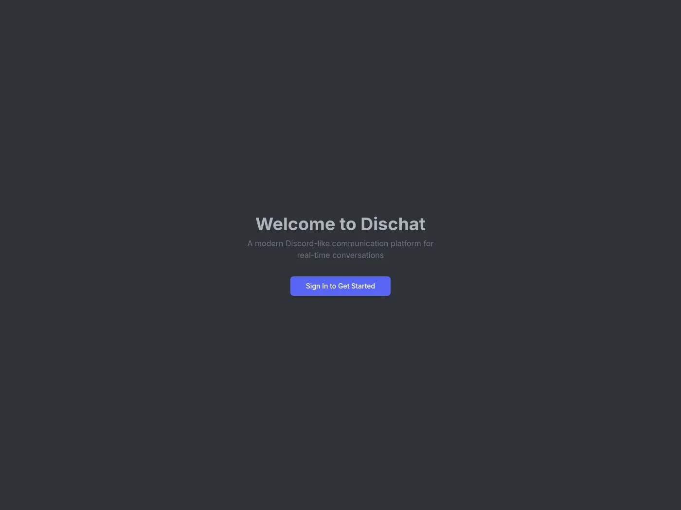 Dischat – A Modern Discord-like Communication Platform