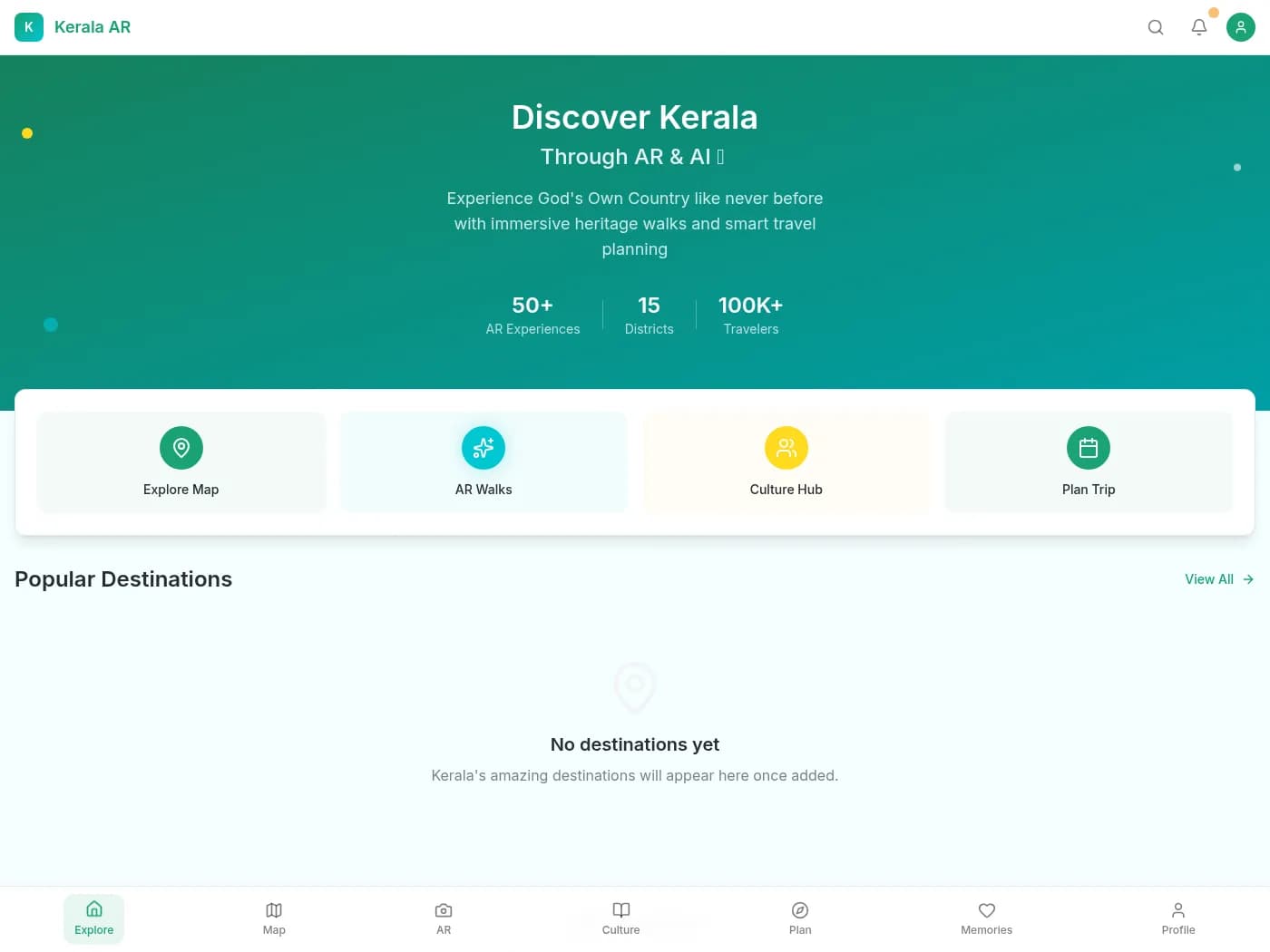 Discover Kerala AR: Futuristic AR & AI Guide for Travelers