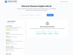 AI-Powered Disease Insights Platform