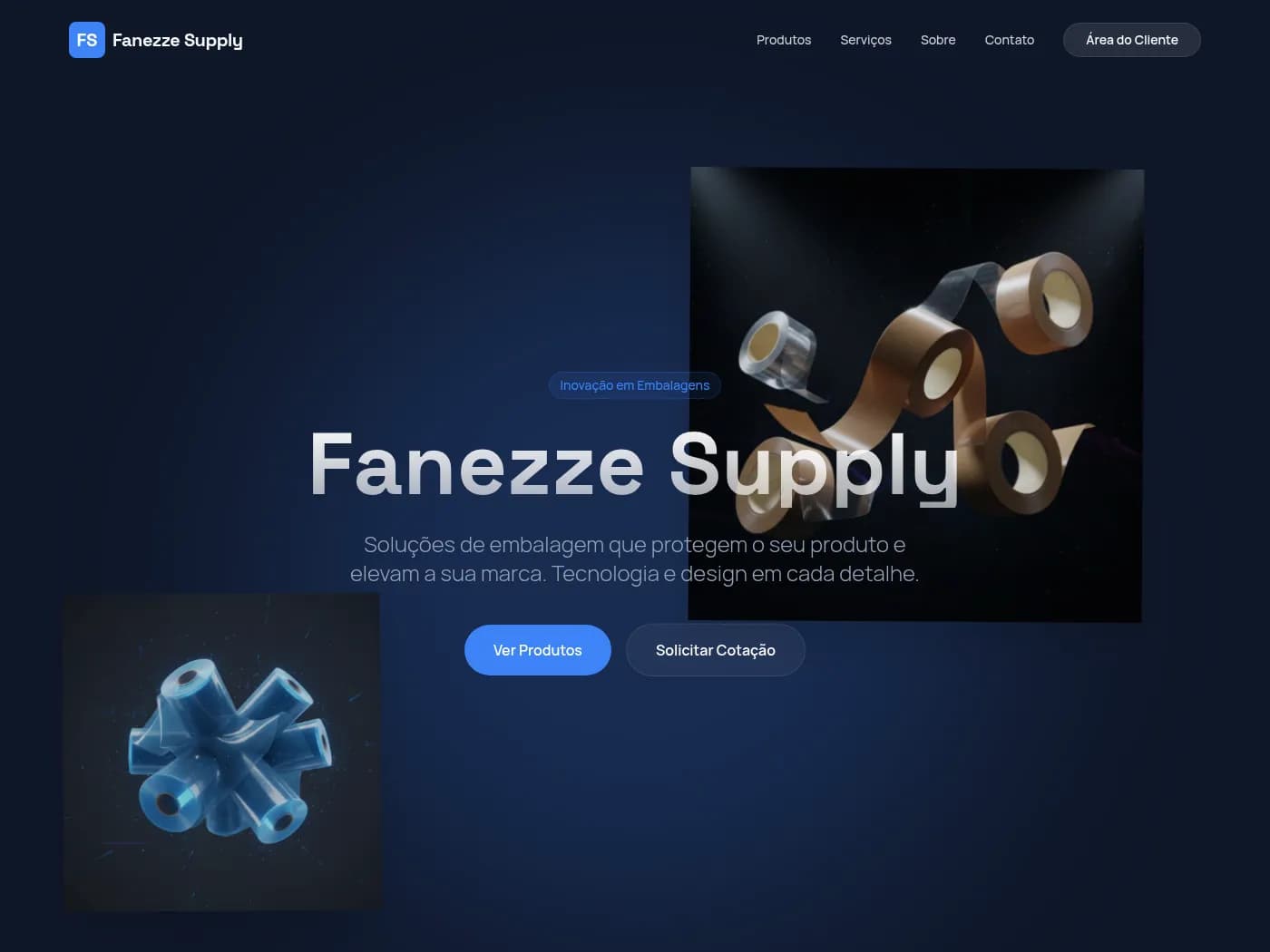 Distribuidora Embalagem 3D Web Experience