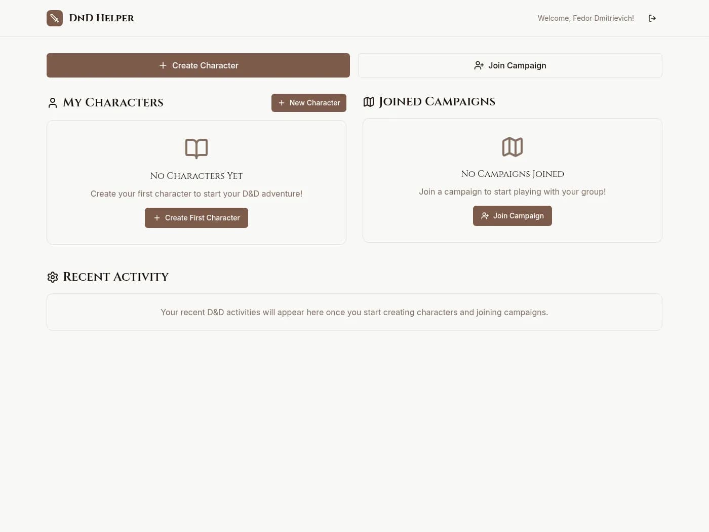 DnD Helper: Ultimate Online Platform for D&D Campaigns & Character Management