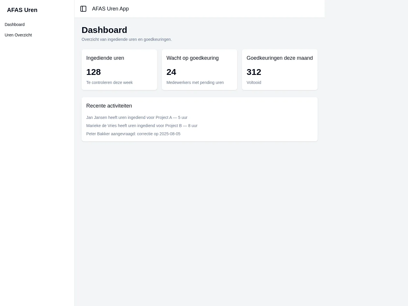 AFAS Uren App