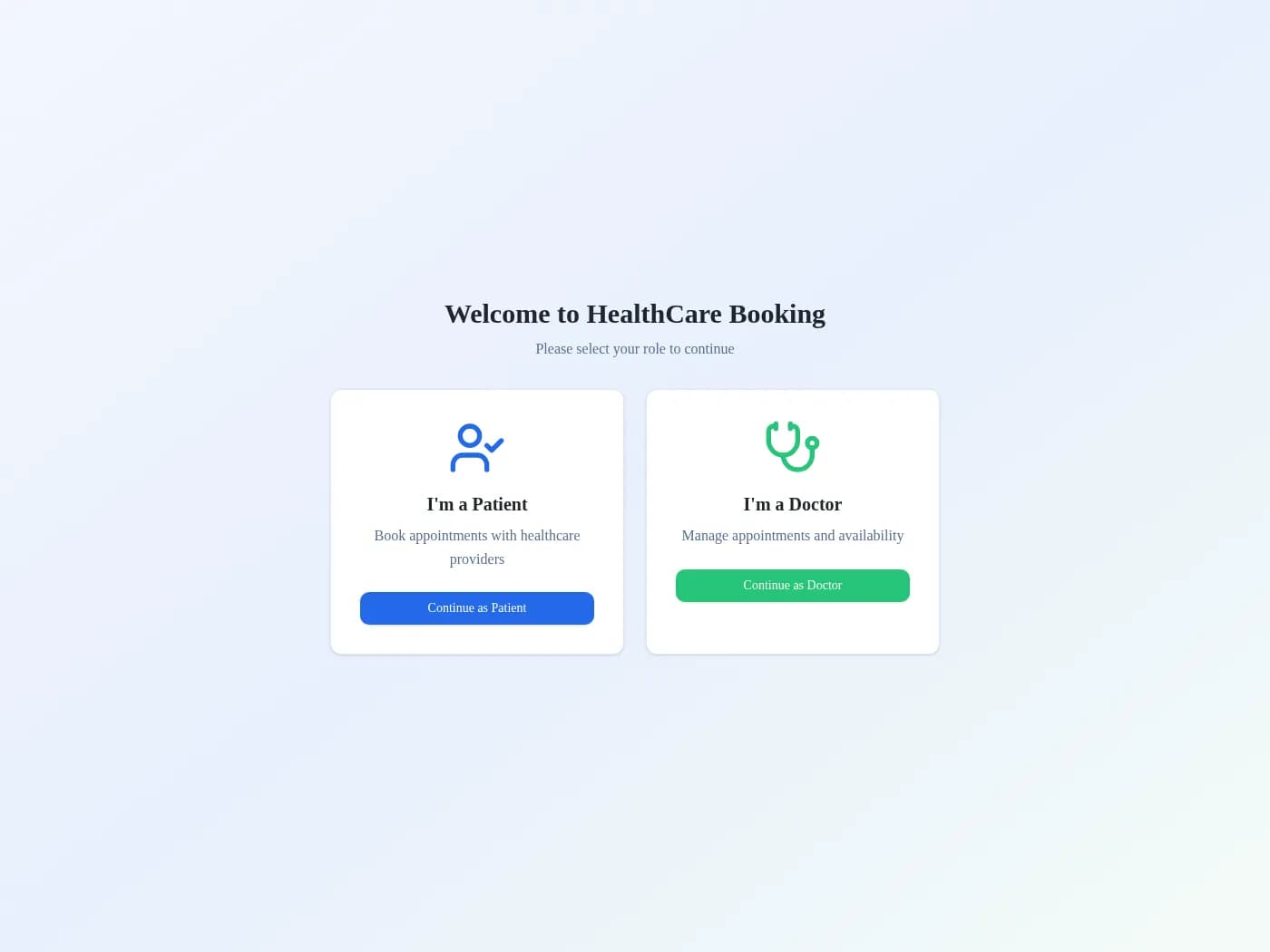 Doctor Appointment Booking System