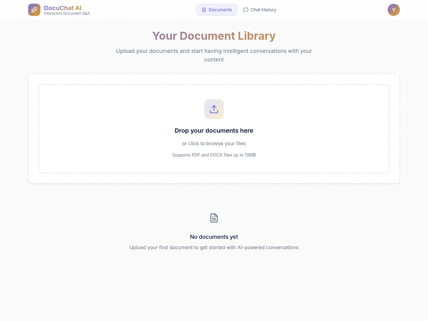 DocuChat AI: Interactive Document Q&A Platform