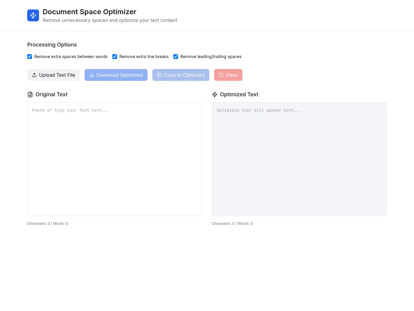 Document Space Optimizer