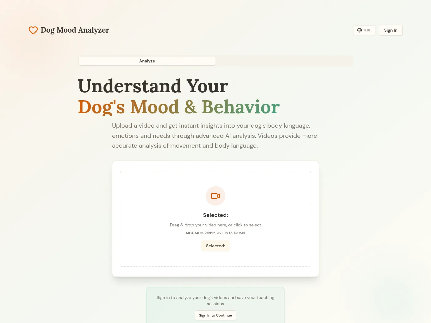 Dog Mood Analyzer