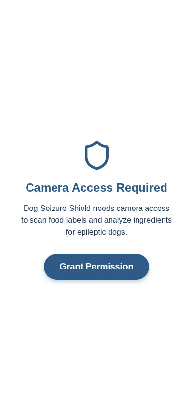 Dog Seizure Shield – AI Food Scanner for Epileptic Dogs