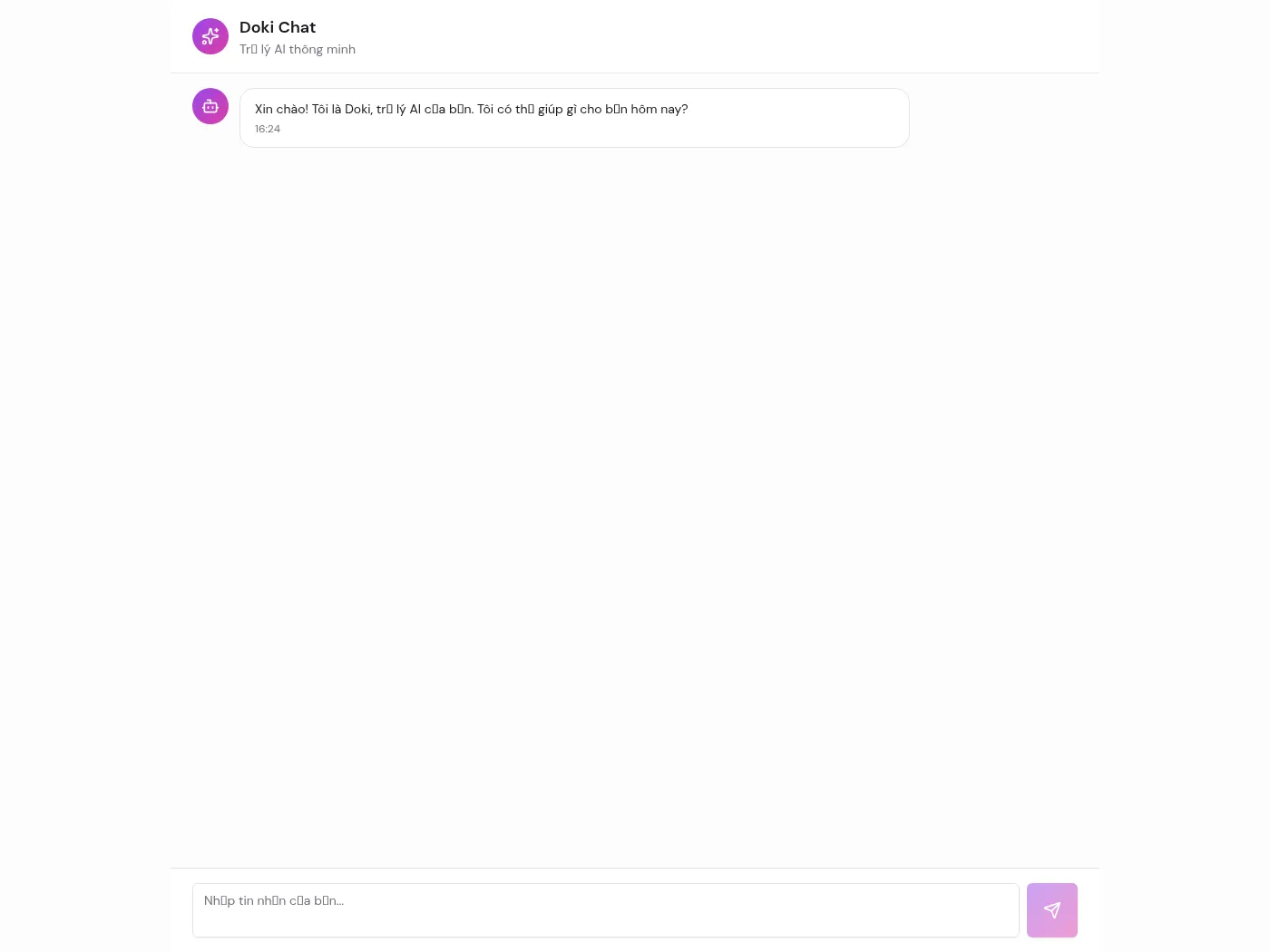 Doki Chatbot Web App