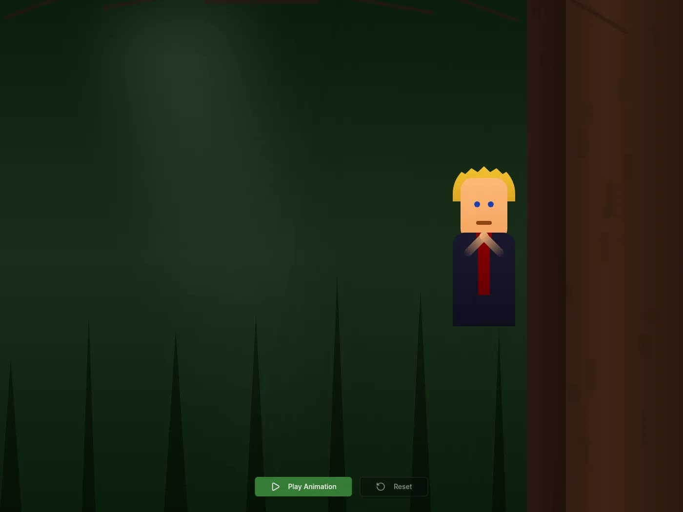 Donald Trump Animated Scene Generator