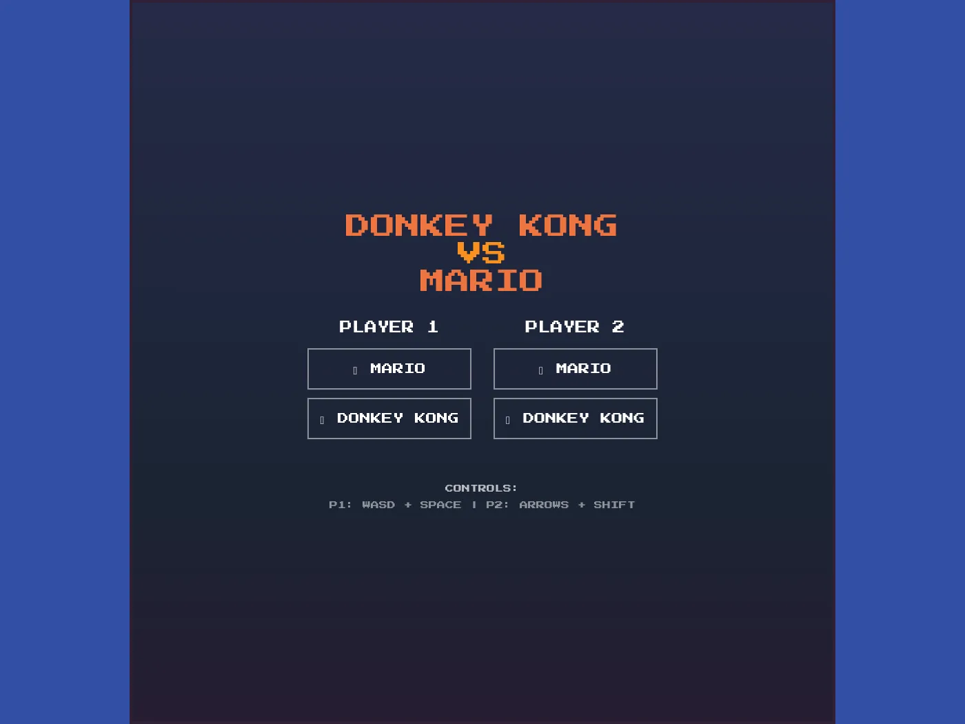 Donkey Kong vs Mario Battle Game