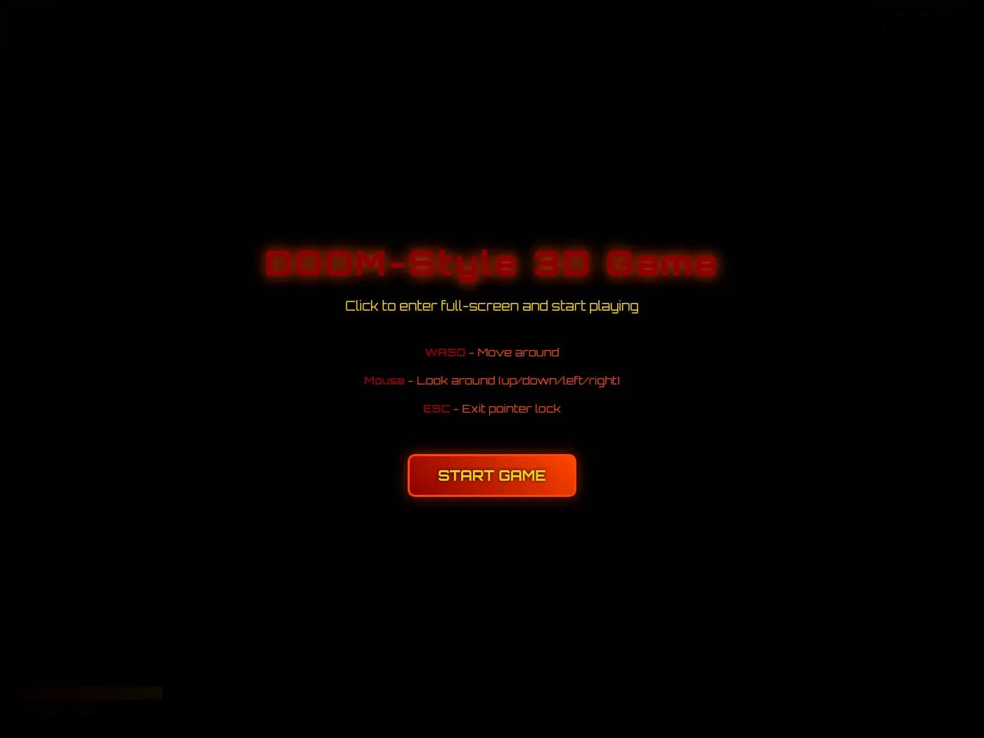 DOOM-Style 3D Web Game in Vanilla JS