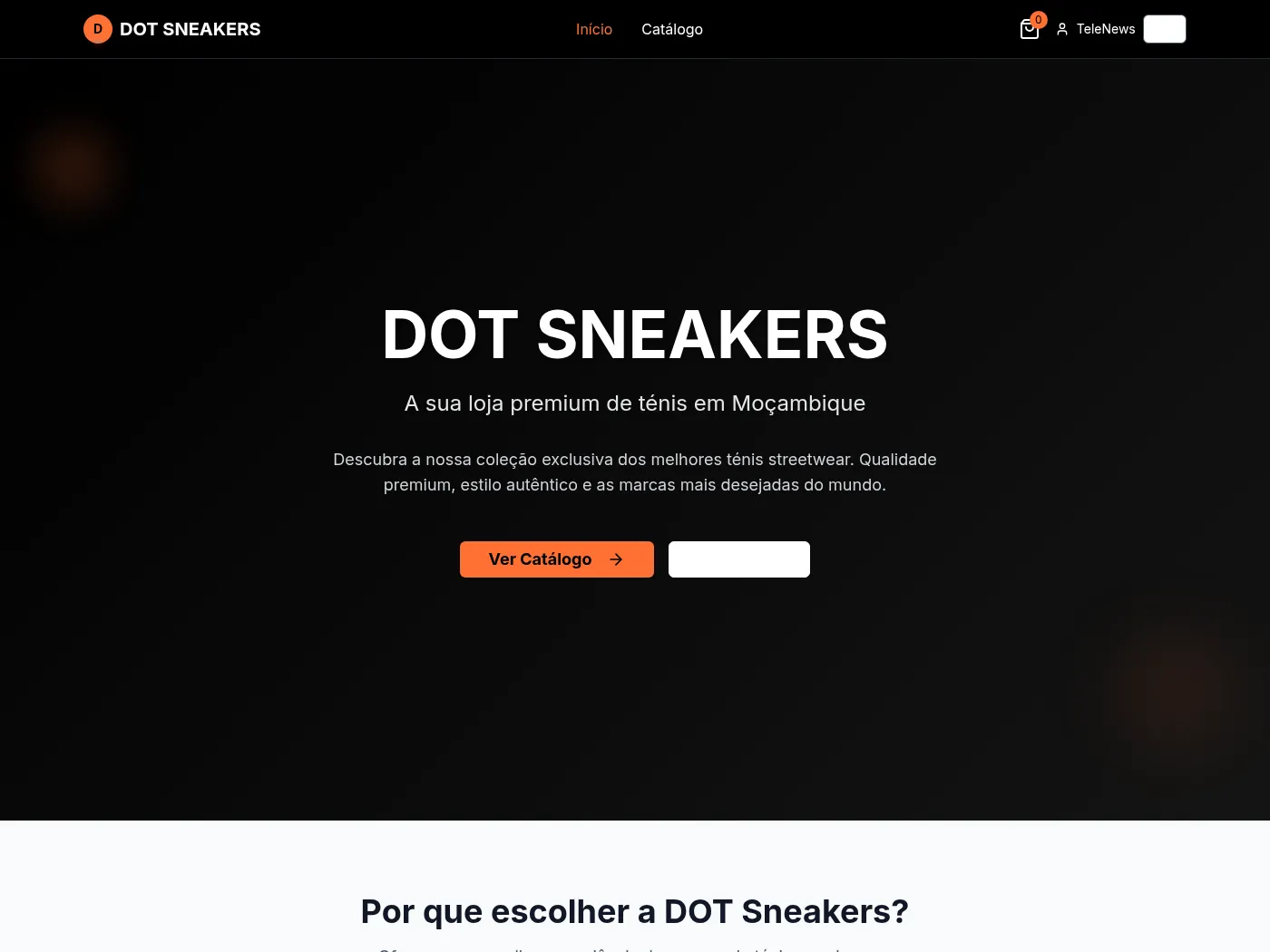 DOT Sneakers Premium Storefront & Admin Panel