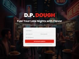 D.P. Dough Conversion-Optimized Homepage for Lead Capture & Franchise Growth