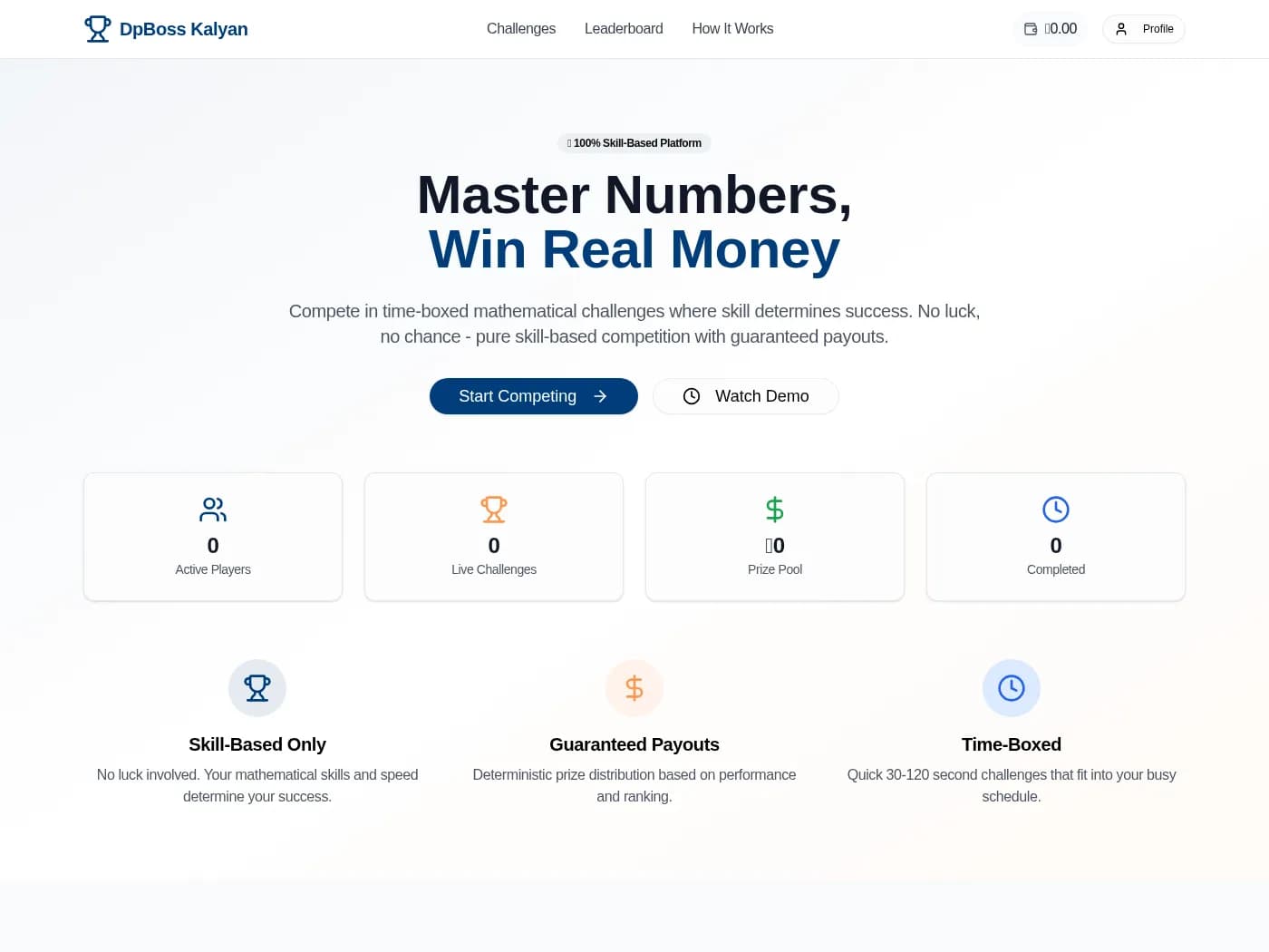 Dpboss Kalyan Skill-Based Number Challenge Platform