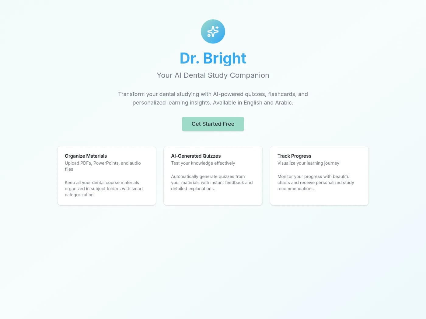 Dr. Bright: The AI Dental Study Companion