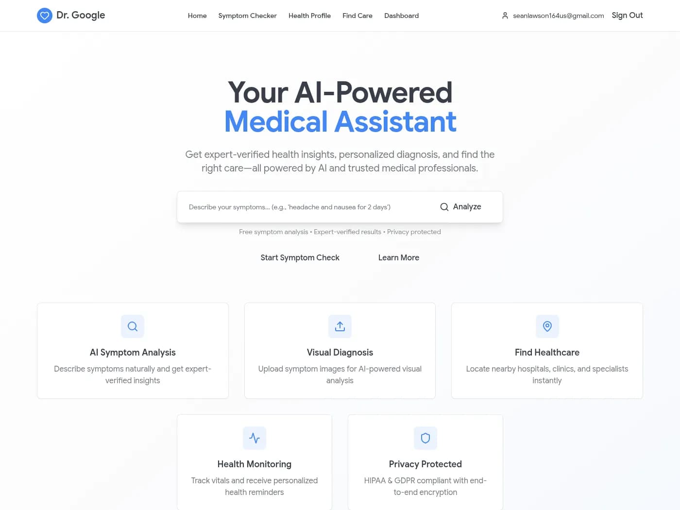 Dr. Google: AI-Powered Medical Assistant Platform