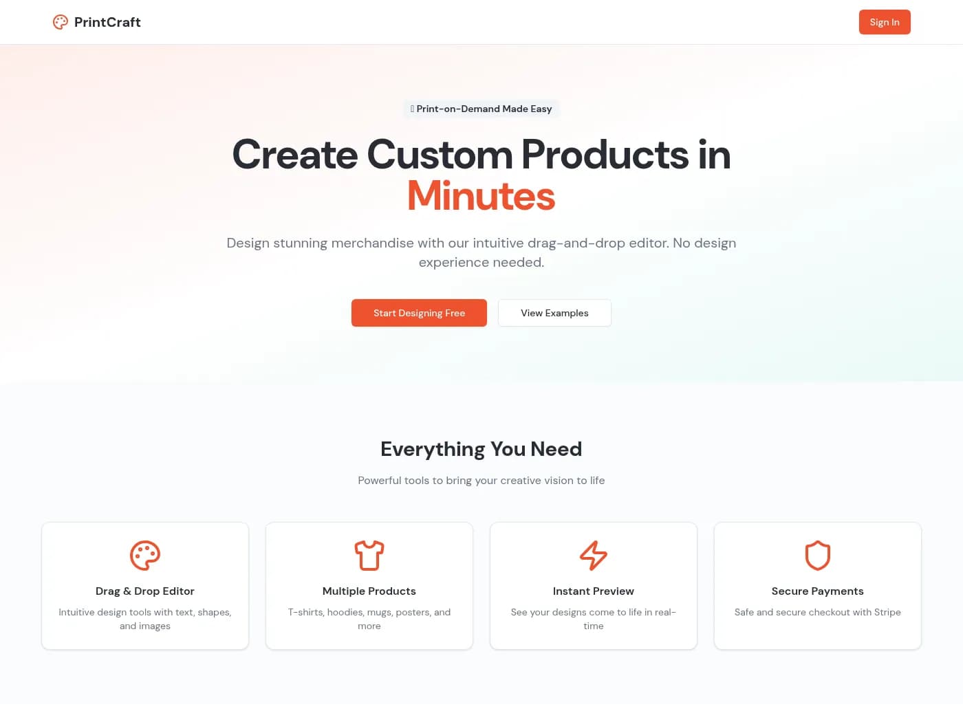 Printify Drag & Drop App