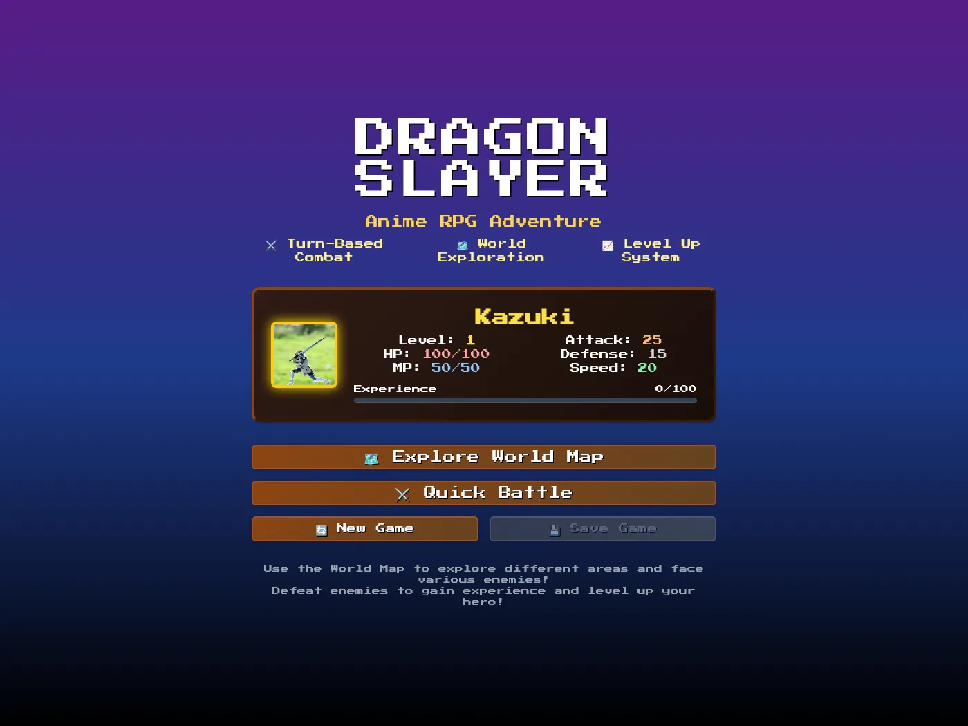 Dragon Slayer: RPG Maker Battle