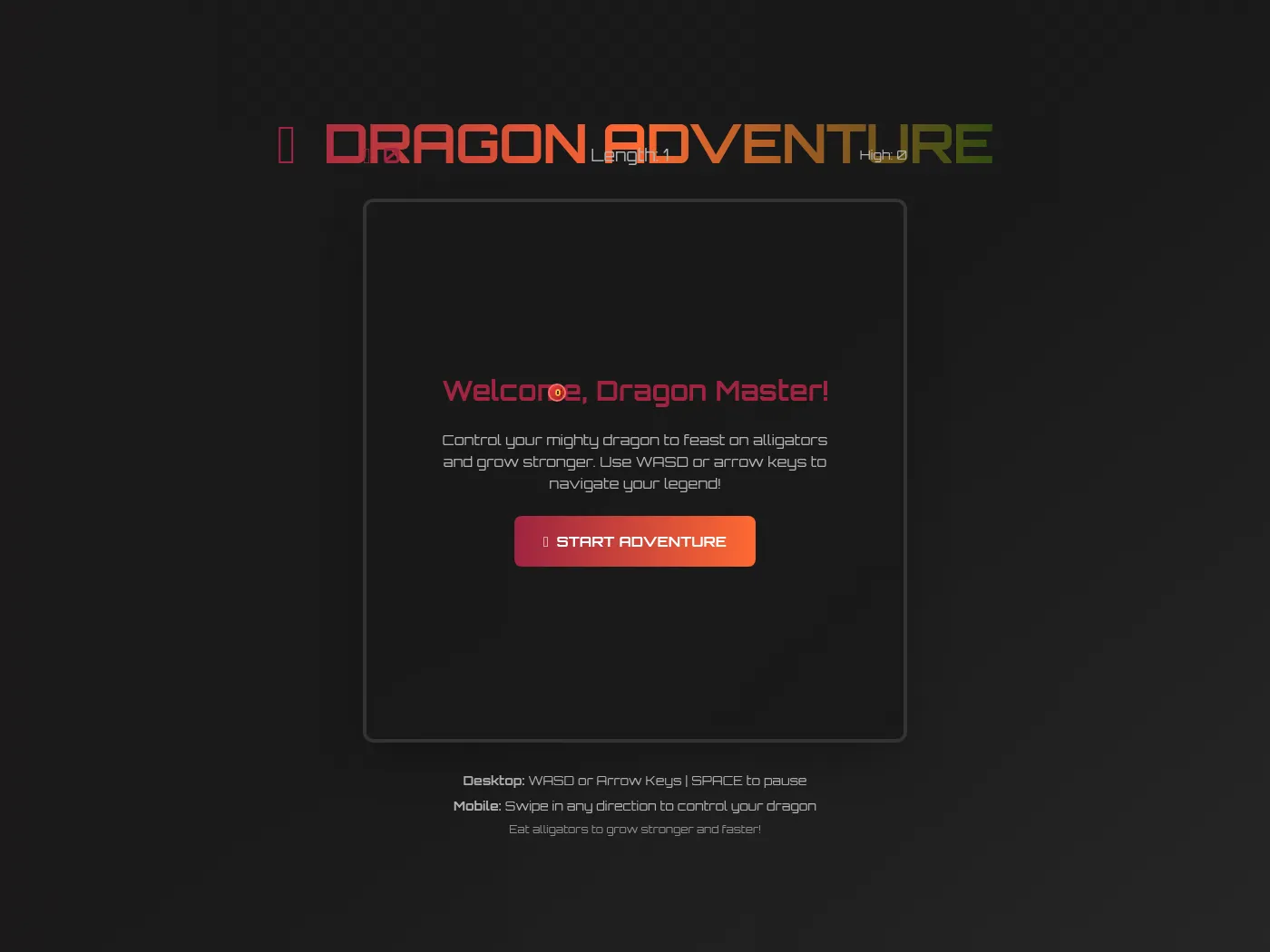 Dragon Adventure: The Google Snake Remake