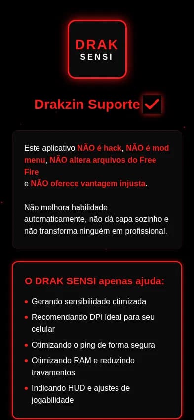 Drak Sensi – Gamer Futuristic Optimization App