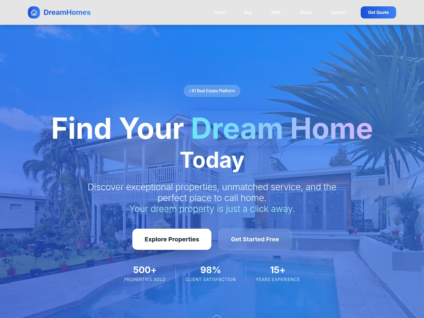 DreamHomes Real Estate Web App